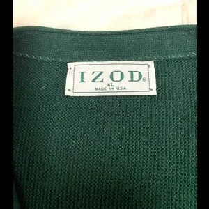 Izod | Sweaters | Vintage Izod Sweater Mens Xl Forest Green Cardigan ...
